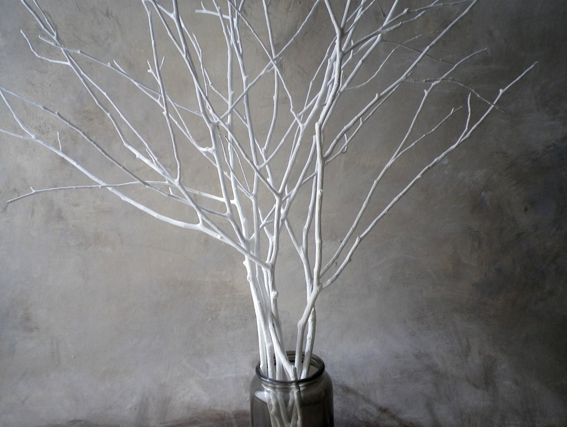 White tree branches scandinavian home decor woodland decor | Etsy