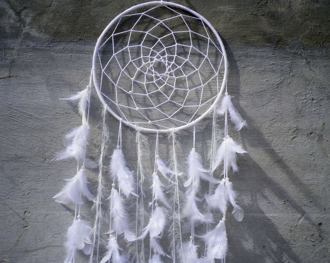 Large dream catcher white dreamcatcher wedding dream catcher | Etsy