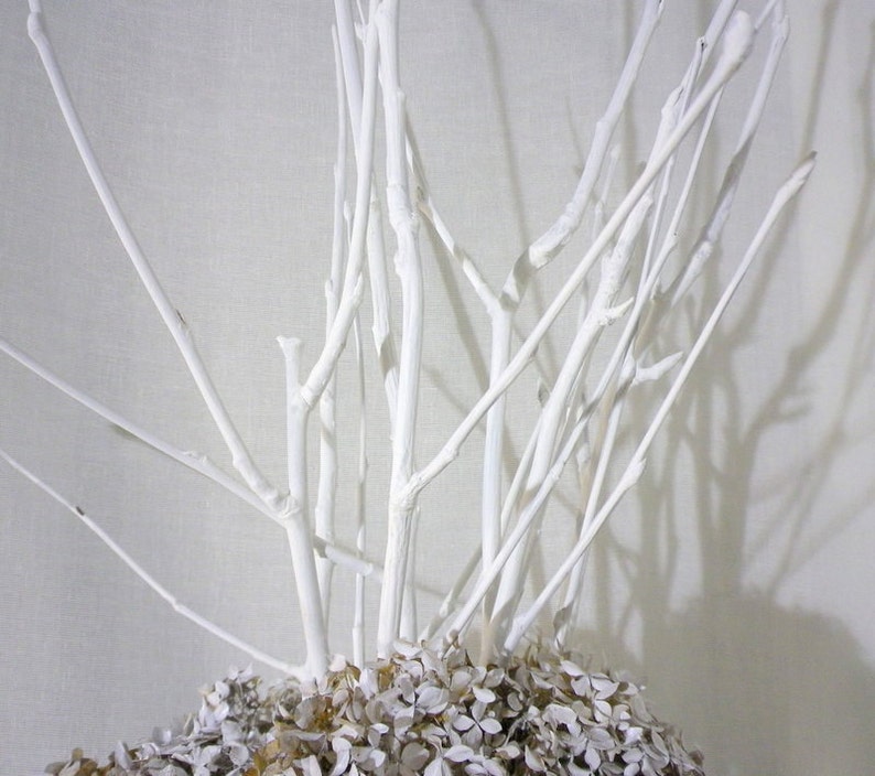 White Branches Painted Tree Branches Contemporary Christmas - Etsy