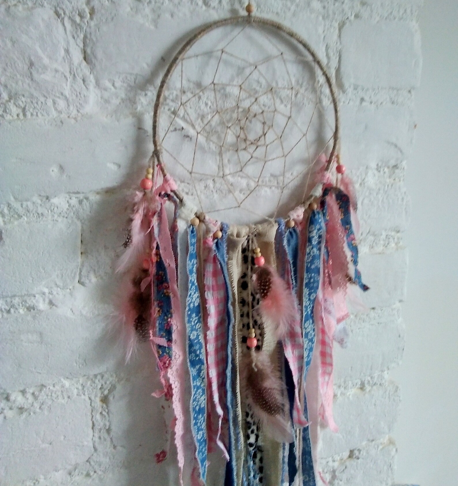 Dream catcher baby girl dreamcatcher pink taupe blue denim | Etsy