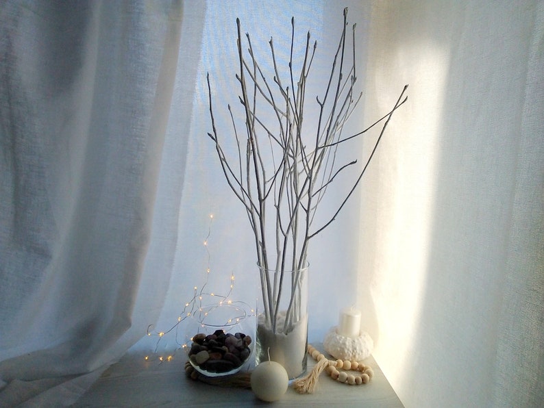 White Branches Painted Tree Branches Contemporary Christmas - Etsy
