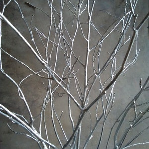 Silver Tree Branches 5 Decorative 28 Wood Branches Home Decor 25th ...