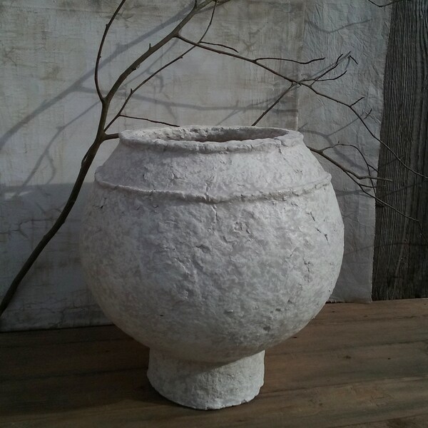 Large Paper Mache Vase - Etsy