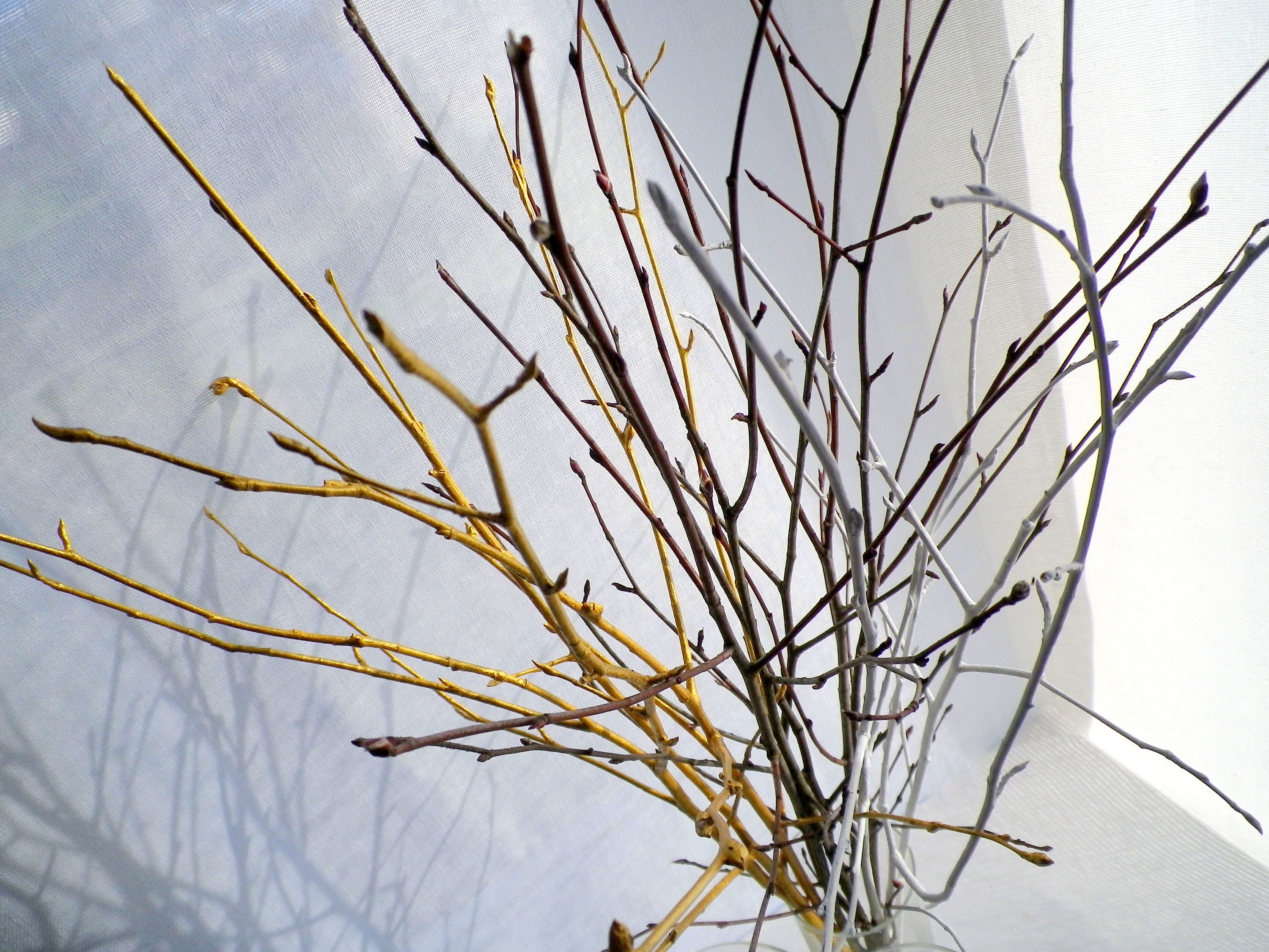 Tree branch centerpiece wedding centerpiece white gold natural | Etsy