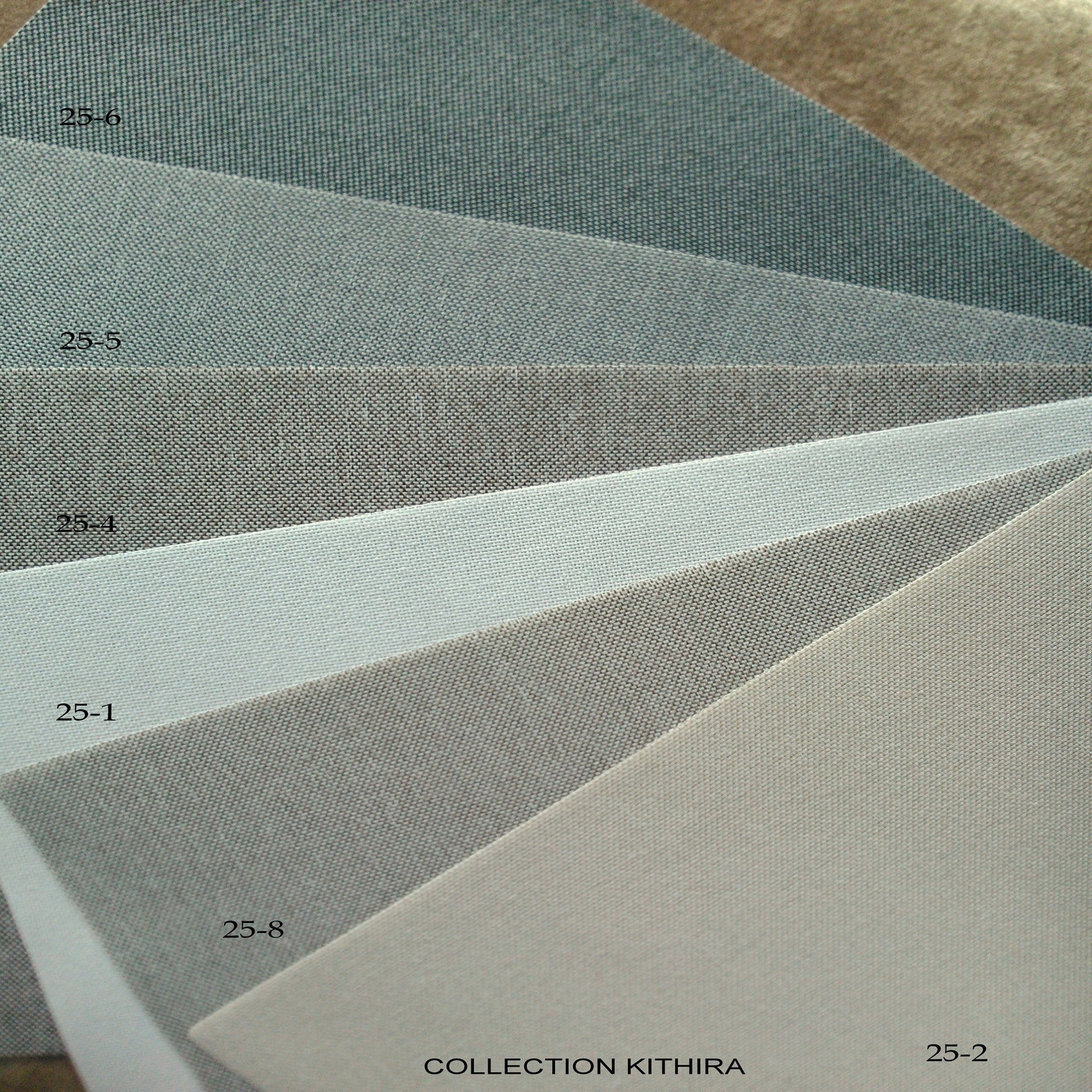 Tweed-style Semi-opaque Shading Natural Textured Custom Made Window ...