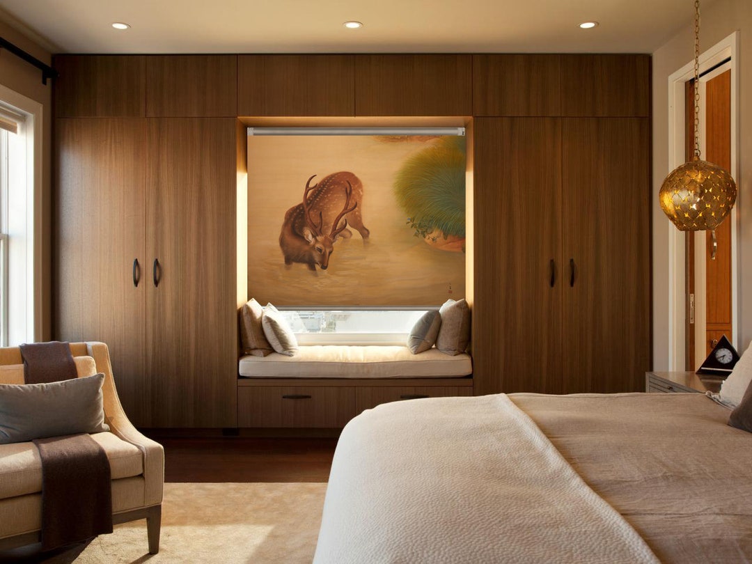 Vintage Image Wading Deer Custom Made Printed VNT-113 Window Roller ...