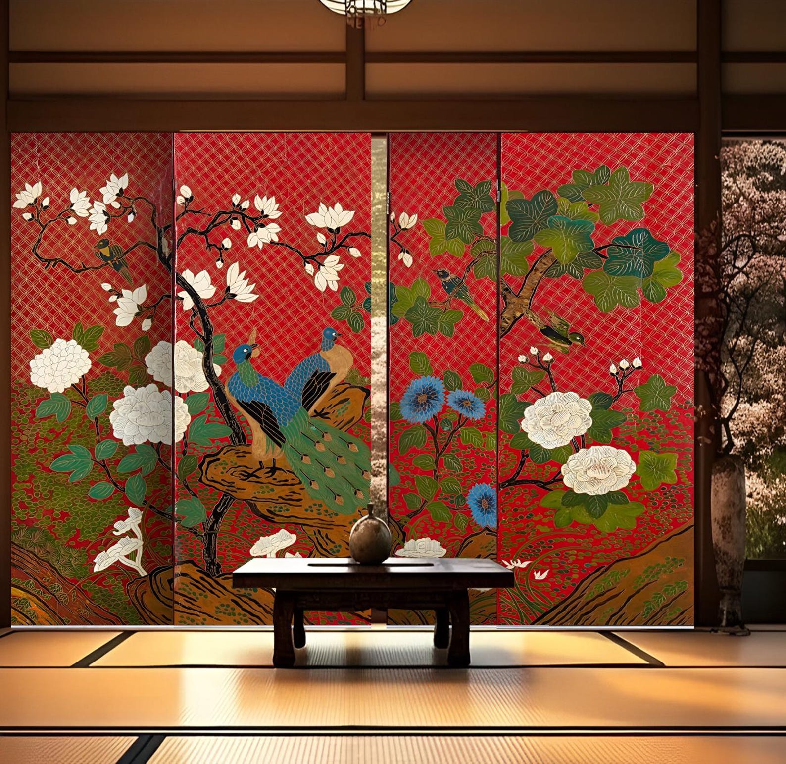 Curtain Panel (4-piece Incl. Hardware) Room Divider Shading System ...