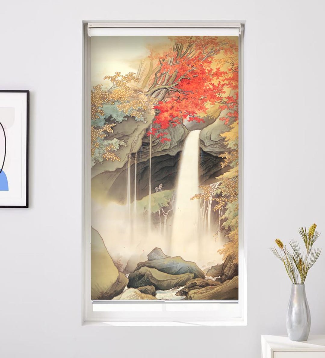 Vintage Japanese Landscape Art Custom Made Printed Window (ART-101 ...