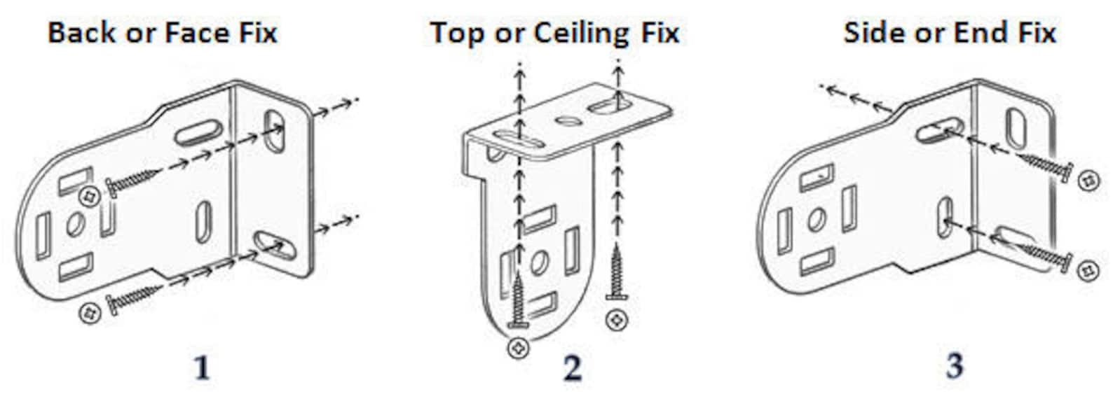 Roller Shade Hardware Kit Inside or Outside Mounting Accessories and ...