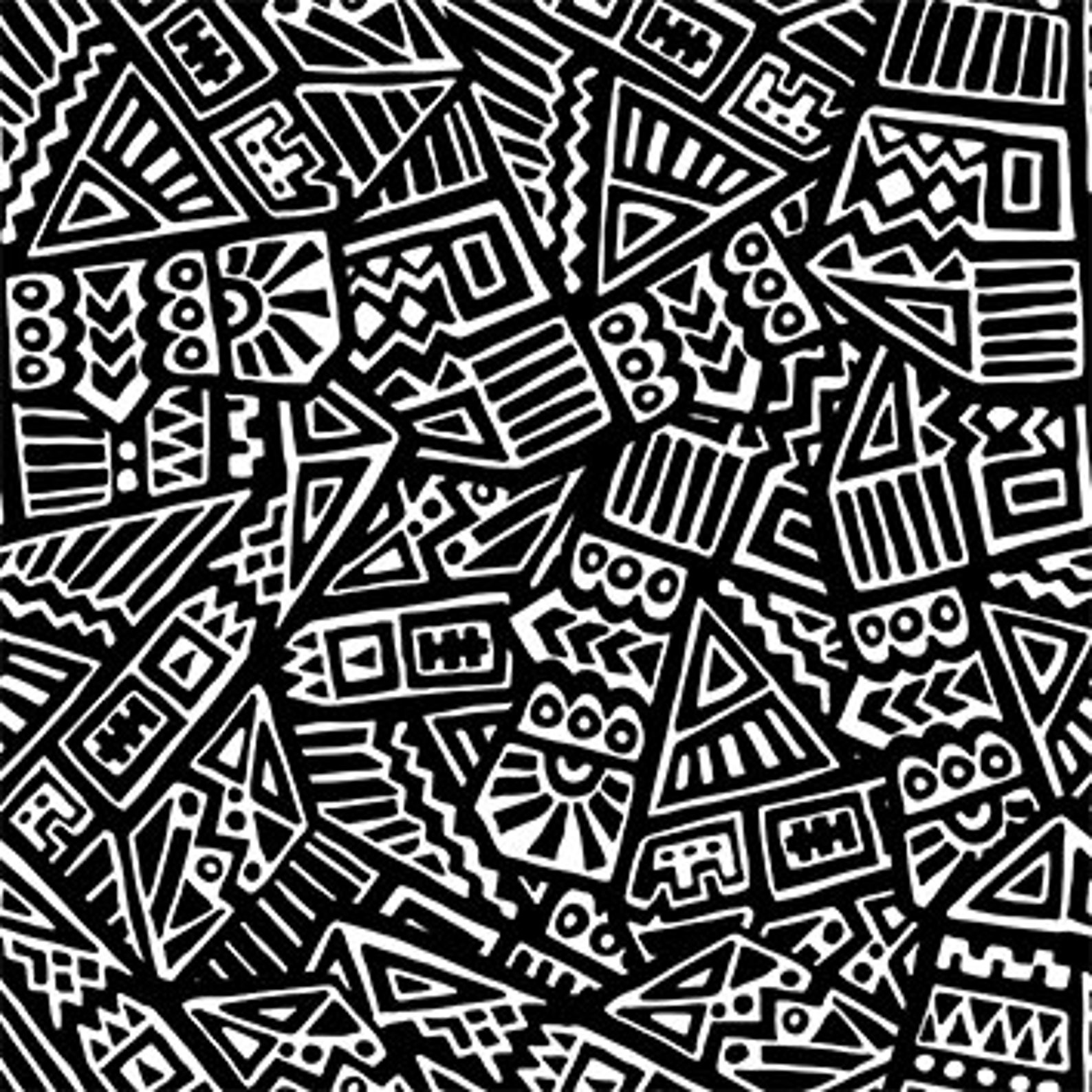 African Tribal Geometric Art Work Patterned Custom Made | Etsy