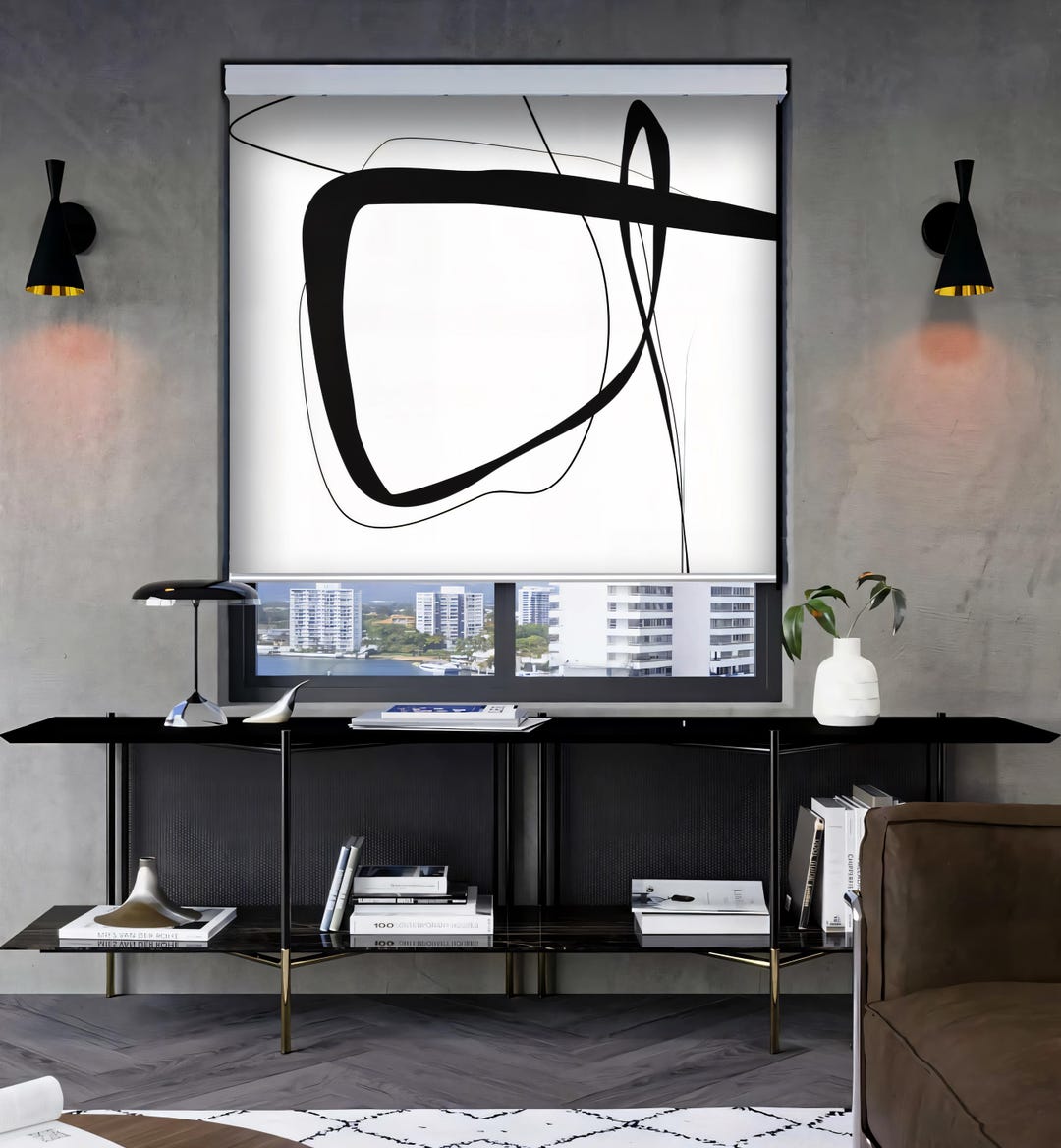 A Collection of Modern Art Black & White Drawing Design Custom Made ...