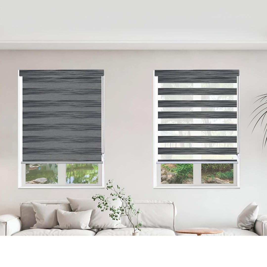 New Zebra Plisse Custom Made Light Filtering Blinds Available in 12 ...