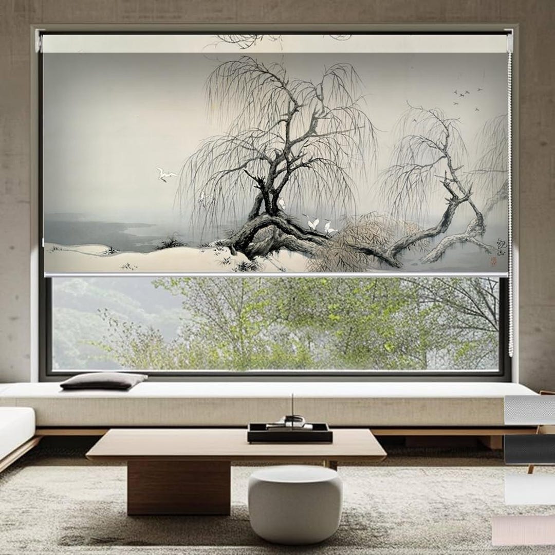 Cold Sky Japanese Famous Painting ,custom Made (JPN-101) Printed Window ...