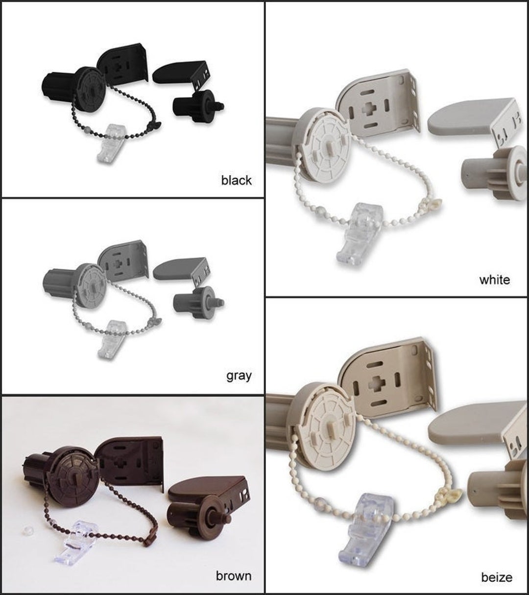 Roller Shade Hardware Kit Inside or Outside Mounting Accessories and ...