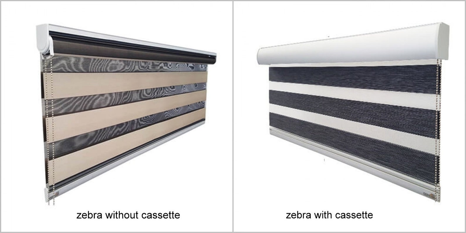 New Zebra Plisse Custom Made Light Filtering Blinds Available in 12 ...