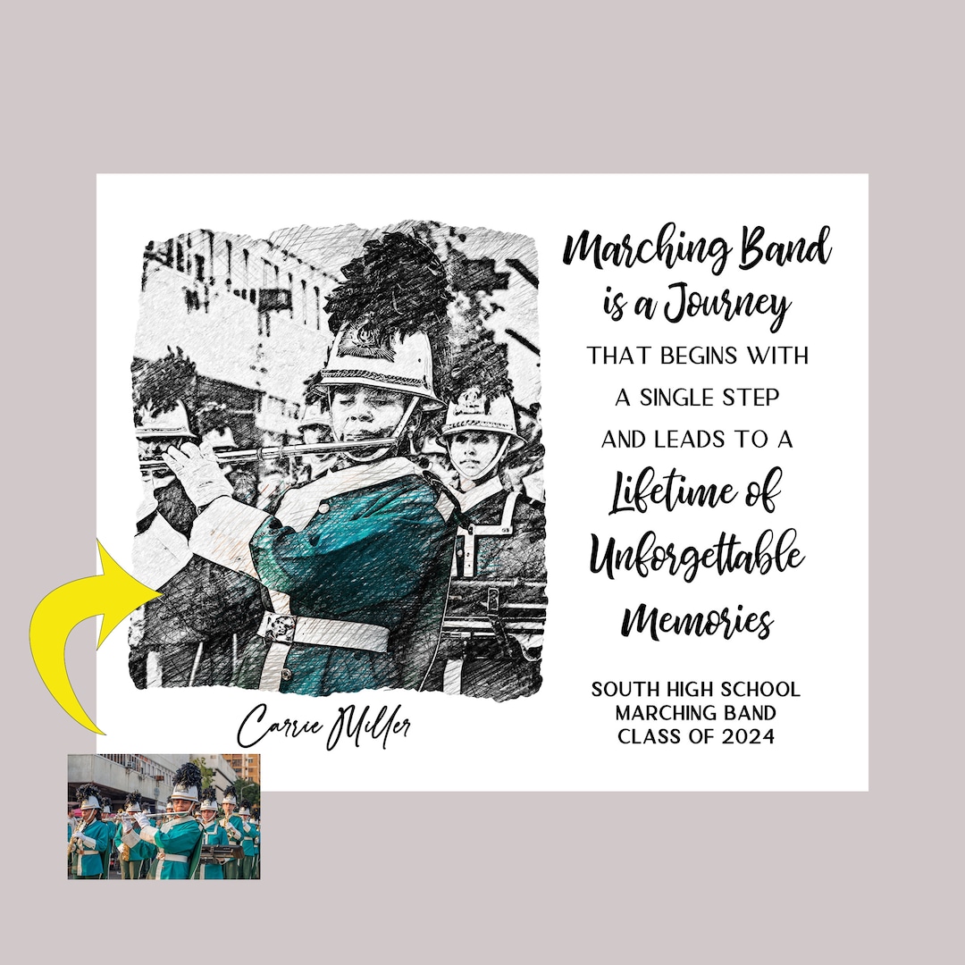 Marching Band Senior Gift, Band Senior Night, Band Director Gift, Band ...