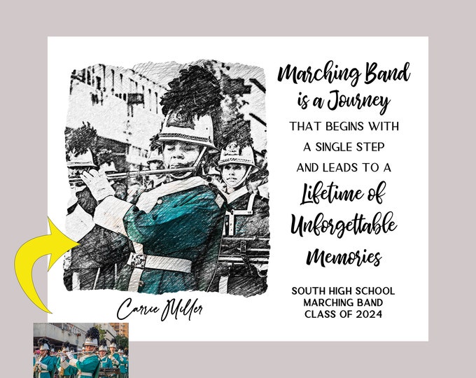 Personalized Marching Band Plaque Brass Instruments Trumpet Trombone ...