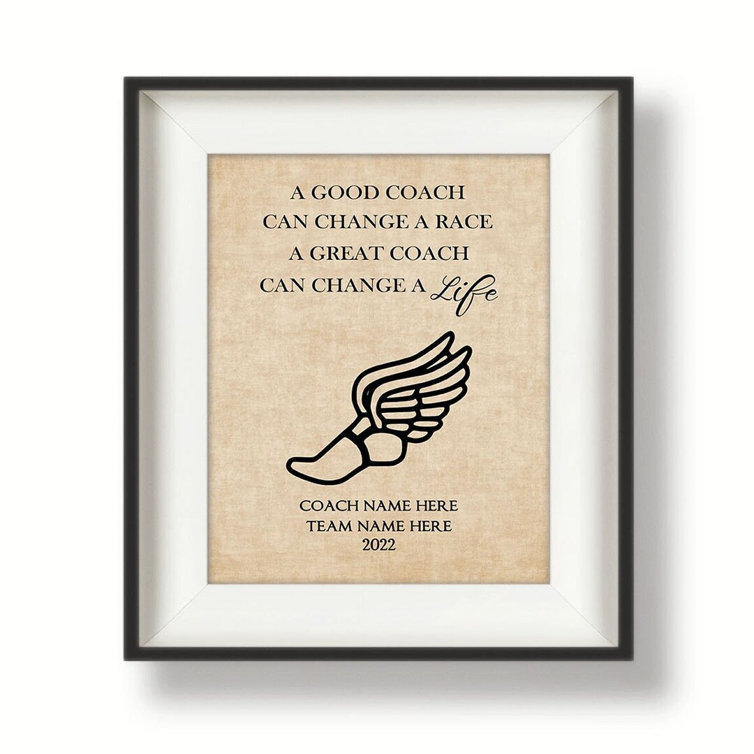 Cross Country Coach Gift, Track Coach Gift, Personalized, XC Coach ...