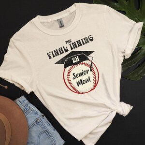 Senior Baseball Mom 2025 Distressed Shirt, the Final Inning, Baseball ...