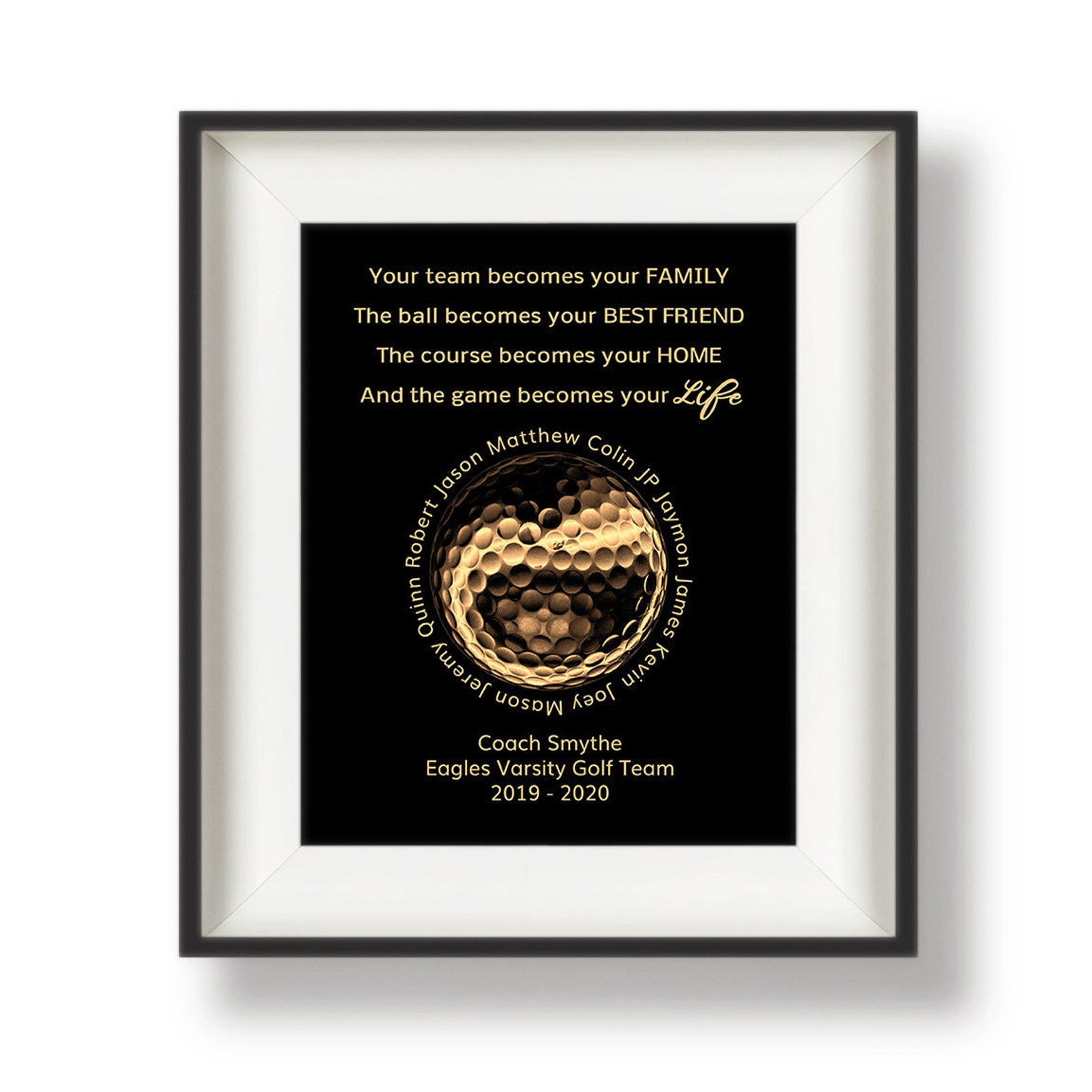 Personalized Golf Gifts Golf Coach Gift Ideas Golf Team | Etsy