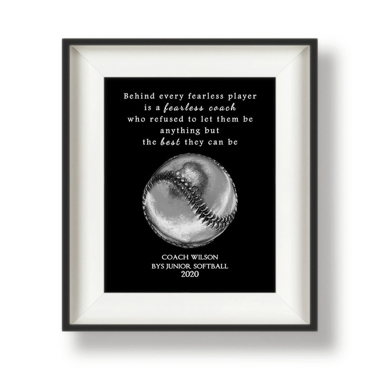 Softball Coach Gifts Softball Gifts for Coaches - Etsy