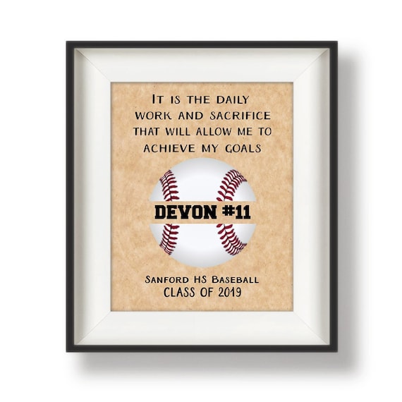 Baseball Senior Night Gift Baseball Senior Gift Baseball - Etsy