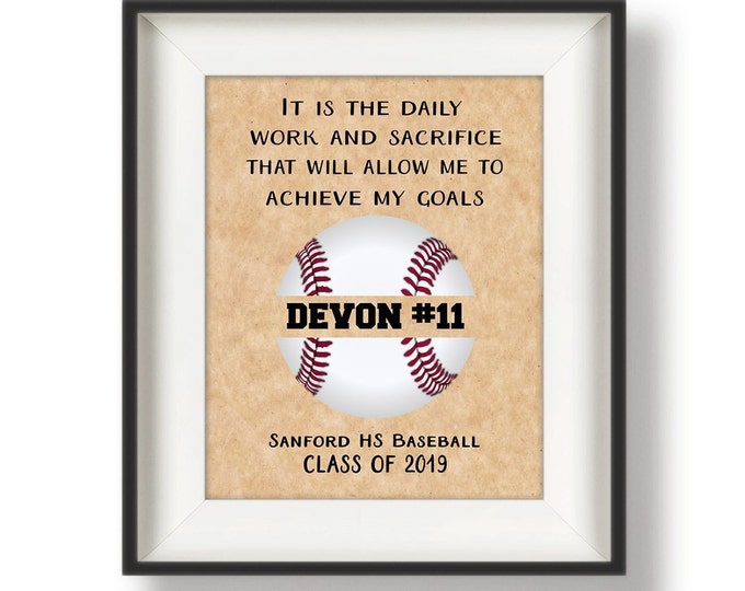 Baseball Senior Night Gift Baseball Senior Gift Baseball Player Gift ...