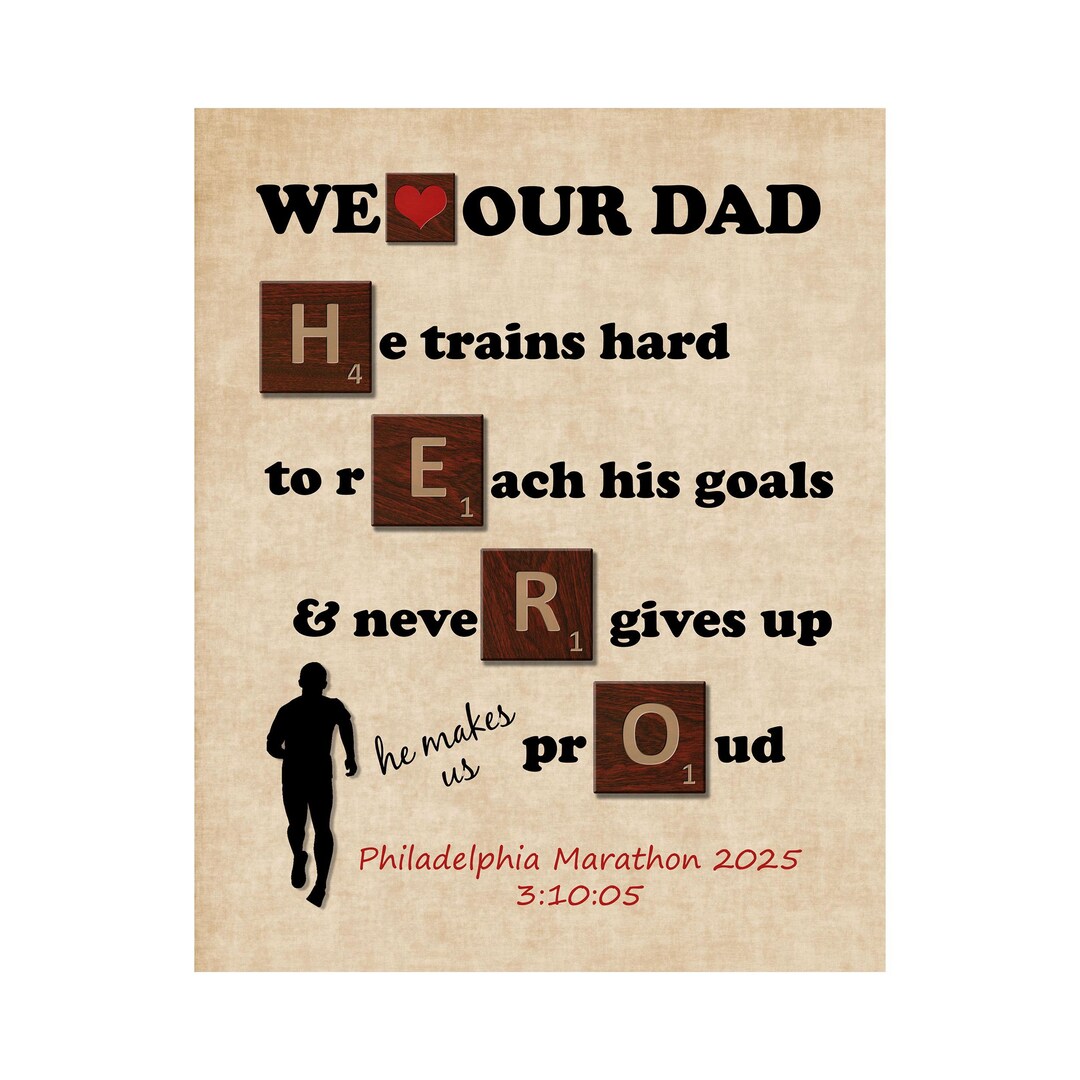 Running Gifts for Dad, Personalized, Father's Day Gift From Kids ...