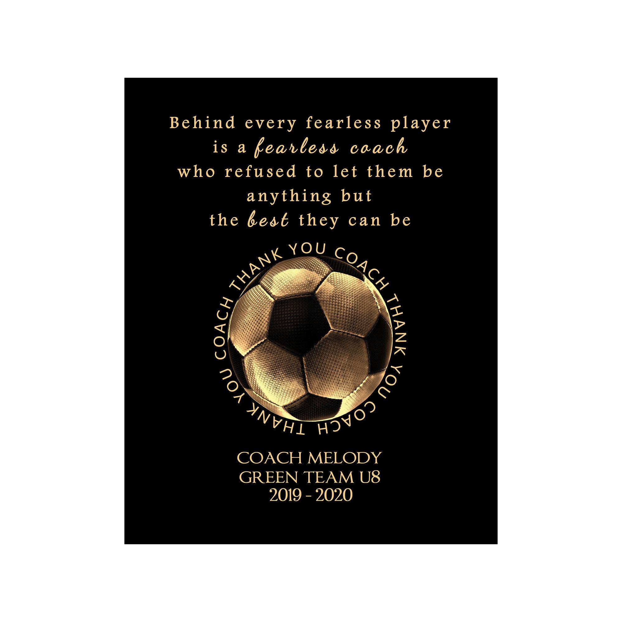 Soccer Coach Thank You Gift - Coach Gift Soccer - Coach Soccer Gift ...