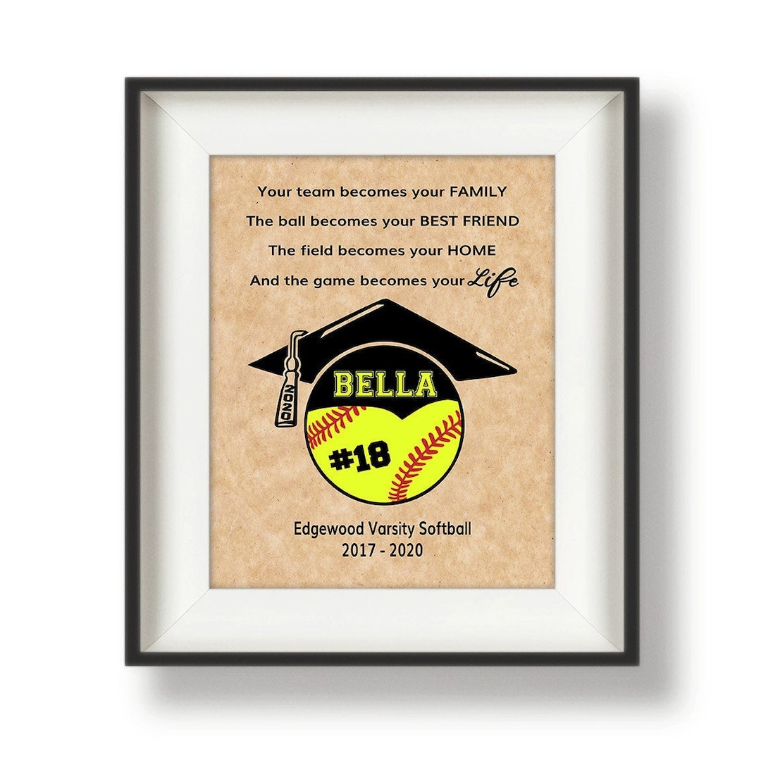 Personalized Senior Softball Gift, Softball Gifts for Team, Senior ...