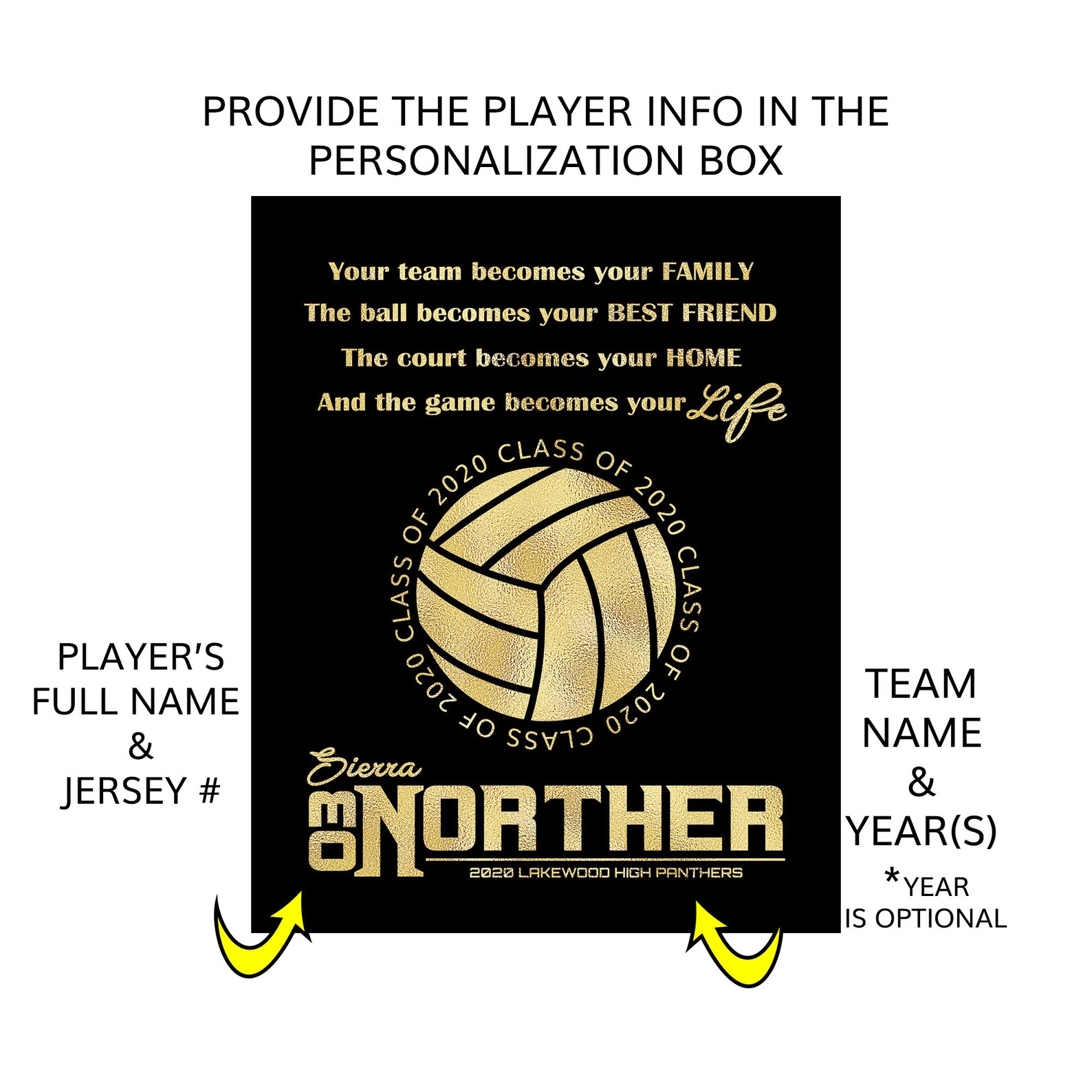 Volleyball Senior Gifts Volleyball Senior Night Gift - Etsy