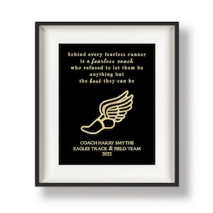 Track Coach Gift, Cross Country Coach Gift, Personalized, XC Coach ...