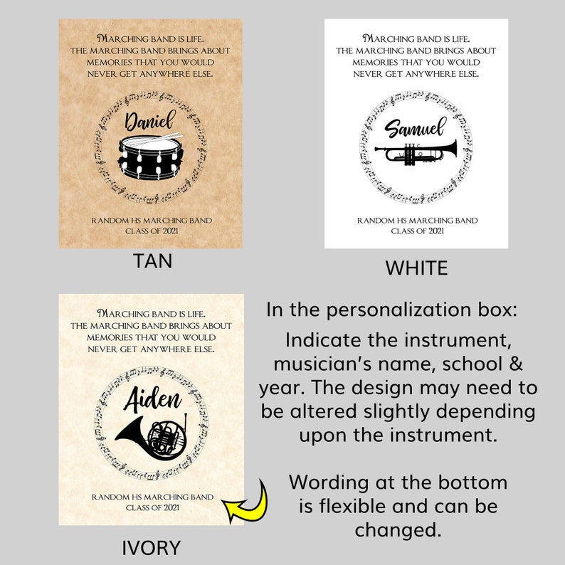 Senior Gifts Band Marching Band Senior Gifts Band Senior | Etsy