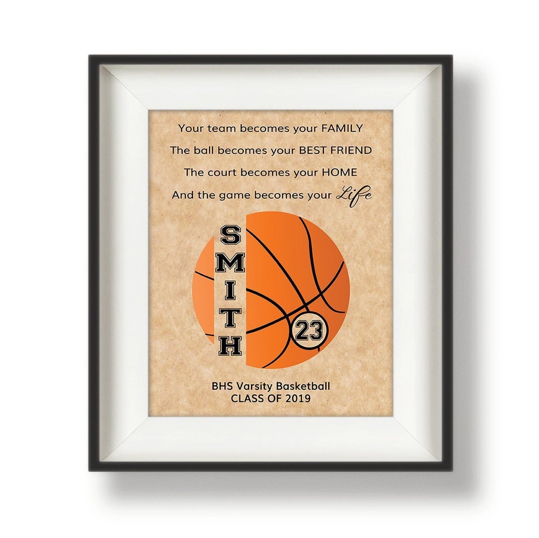 Basketball Senior Gift - Basketball Gifts for Team - Senior Night Gift ...