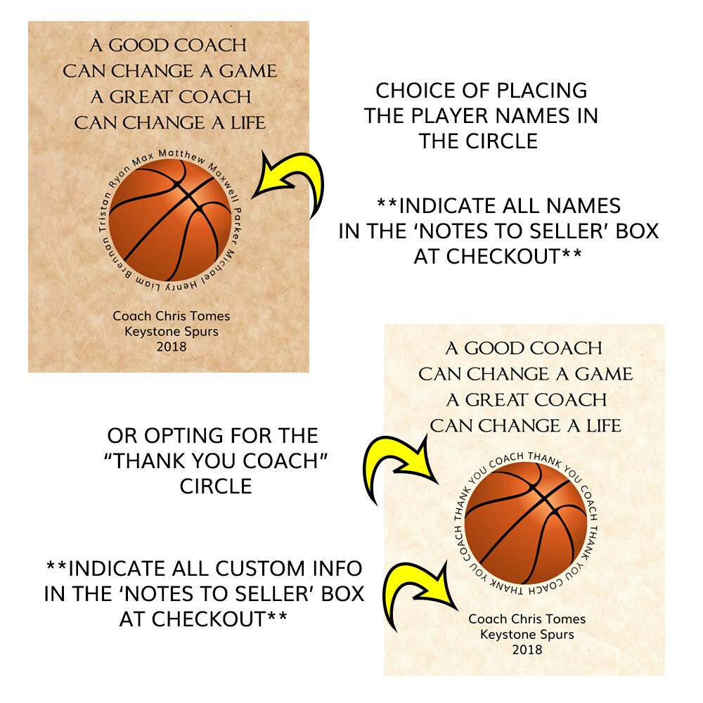 Personalized Gifts for Basketball Coaches Basketball Coach | Etsy