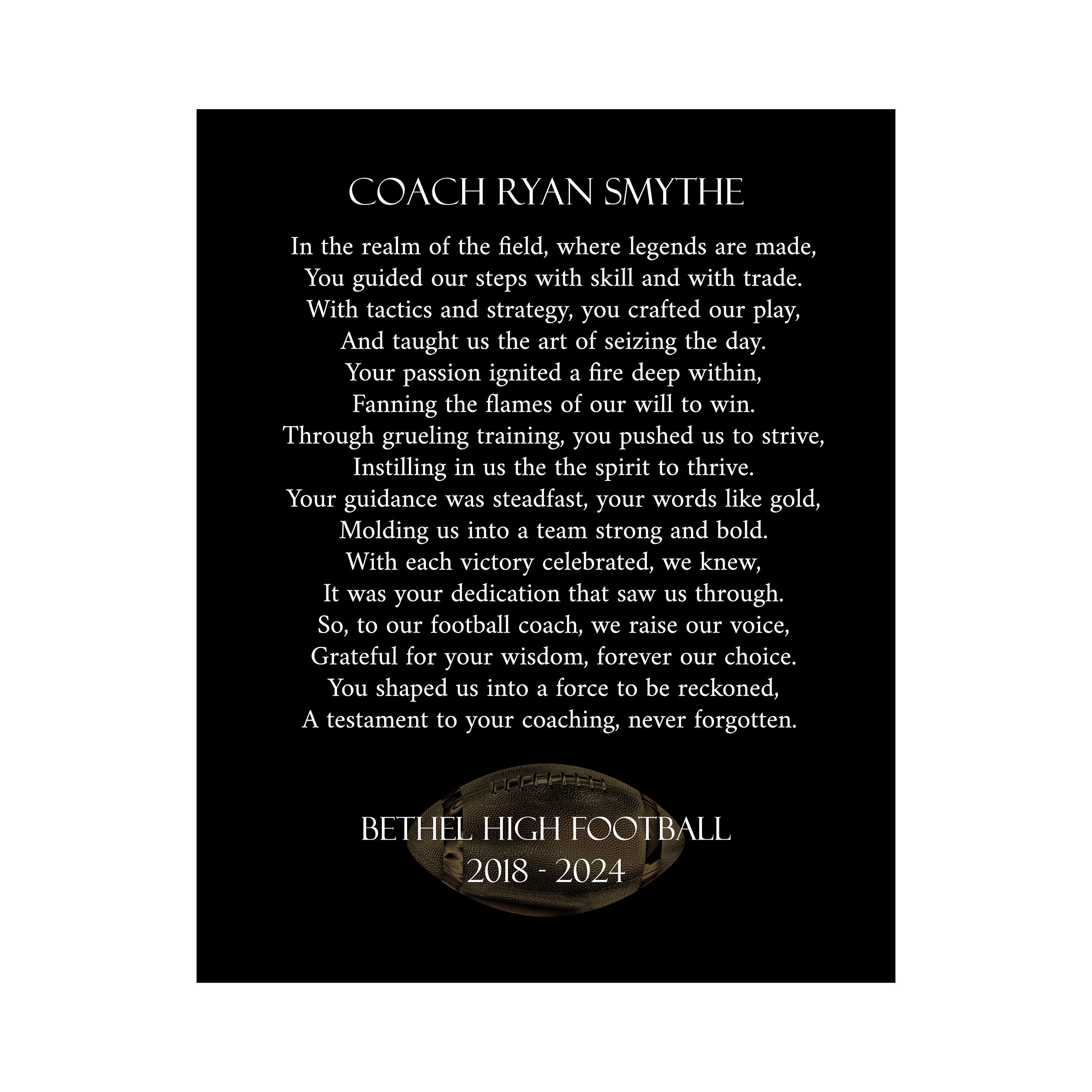 Great Football Poems