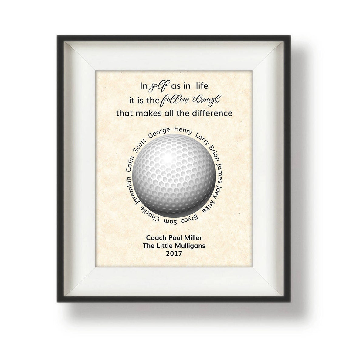 Golf Coach Gifts - Personalized Coach Gifts - Golf Team - Gift for Golf ...