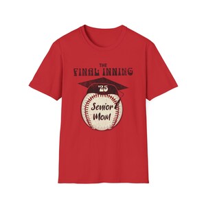 Senior Baseball Mom 2025 Distressed Shirt, the Final Inning, Baseball ...