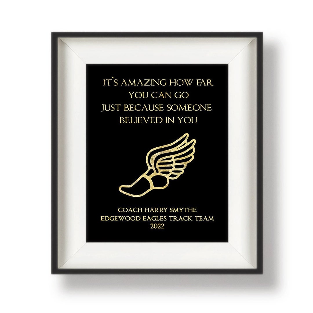 Personalized Track Coach Gift, Cross Country Coach Gift, XC Coach ...