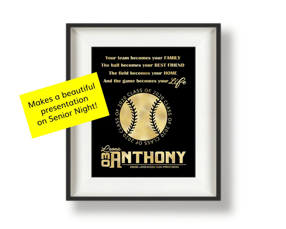Softball Senior Gifts - Softball Senior Night - Gifts for Softball ...