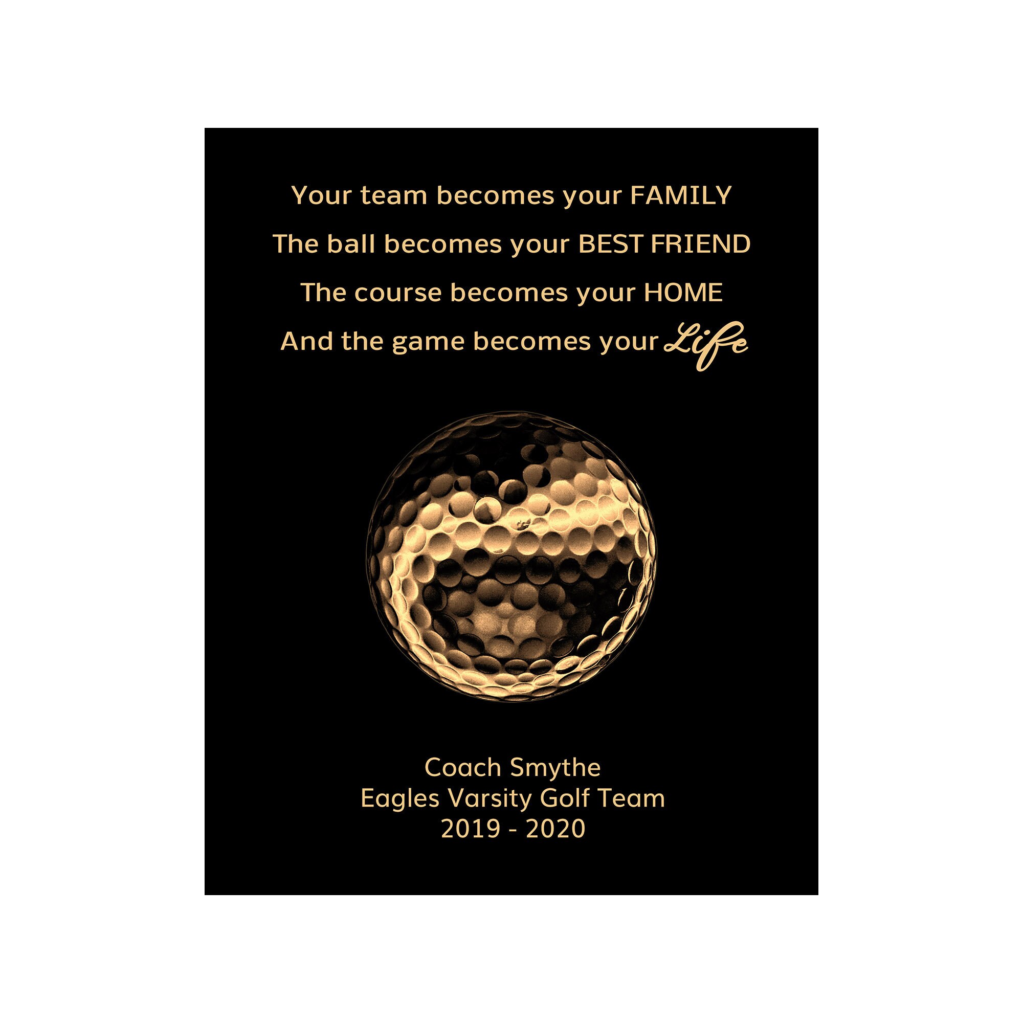 Personalized Golf Gifts Golf Coach Gift Ideas Golf Team | Etsy