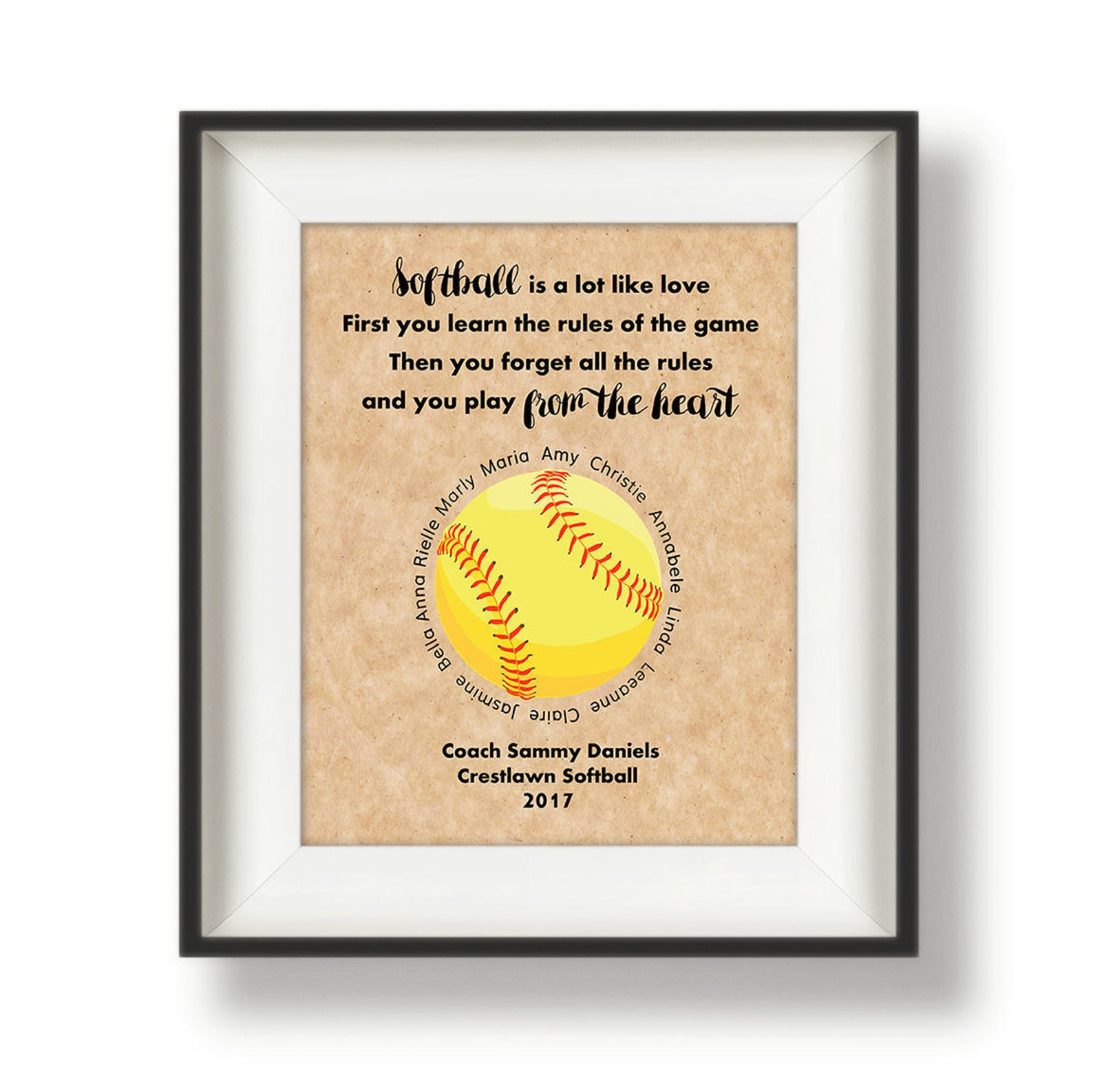 Gifts for Softball Coaches Personalized Softball Coaches - Etsy