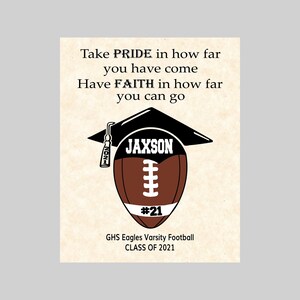 Personalized Football Player Gifts - Football Team Gift - Personalized ...