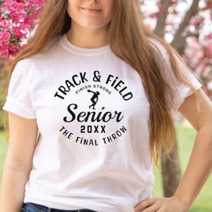 Track and Field Senior Girls Discus Shirt 2025, the Final Throw, Track ...
