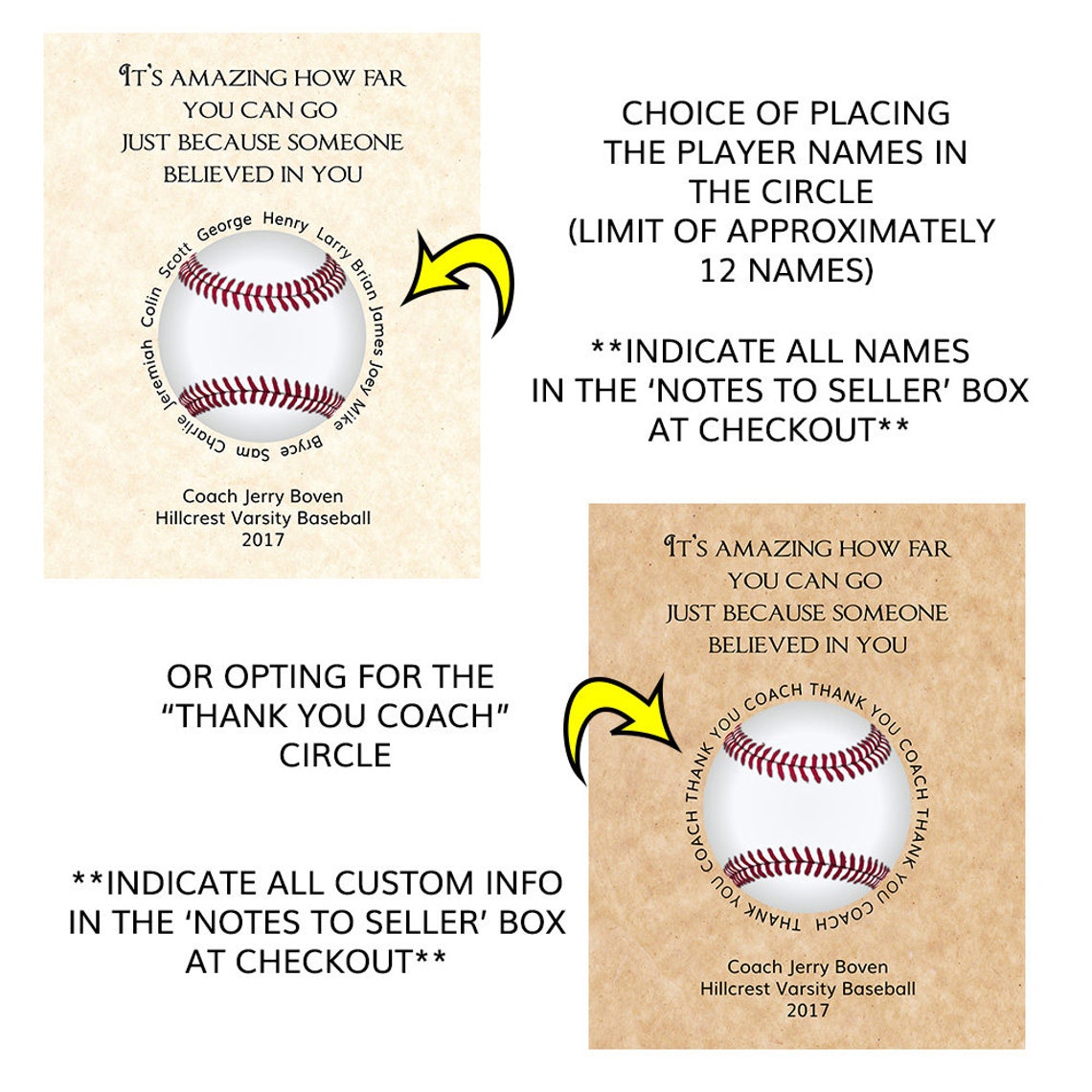 Baseball Coach Gifts - Personalized - Coach Gifts - Baseball Coach Gift ...