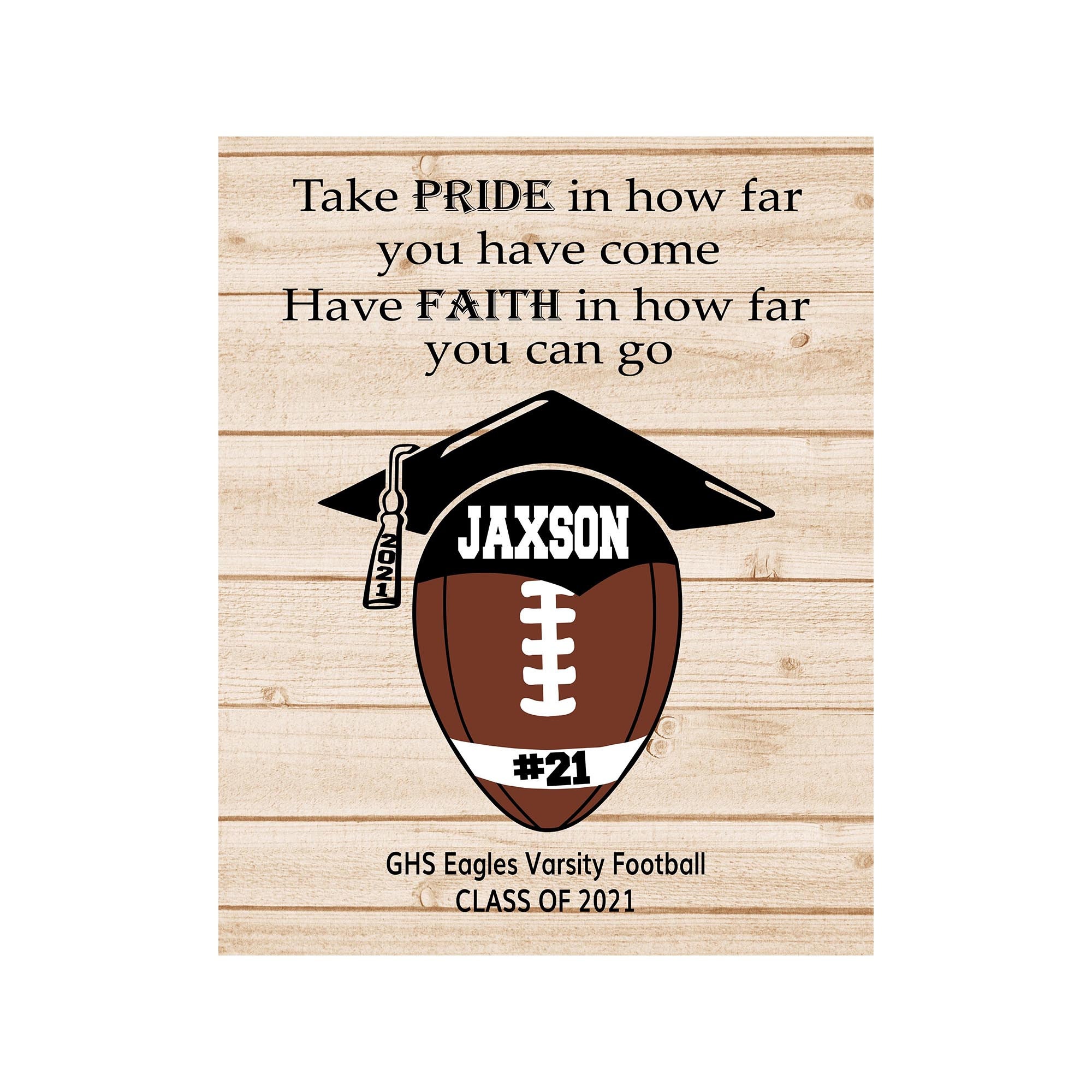 Personalized Football Player Gifts - Football Team Gift - Personalized ...