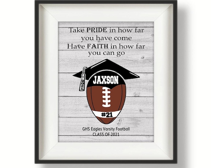 Personalized Football Player Gifts - Football Team Gift - Personalized ...