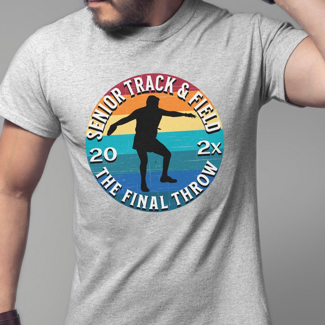 The Final Throw, Discus Boys Senior Track Shirt, Track and Field Senior ...