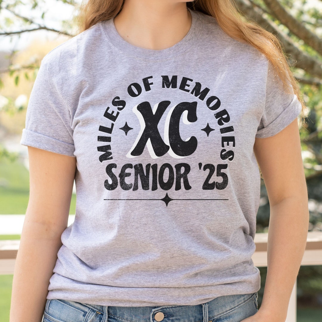 2026 Cross Country Senior Shirt, Distressed, Miles of Memories, Senior ...