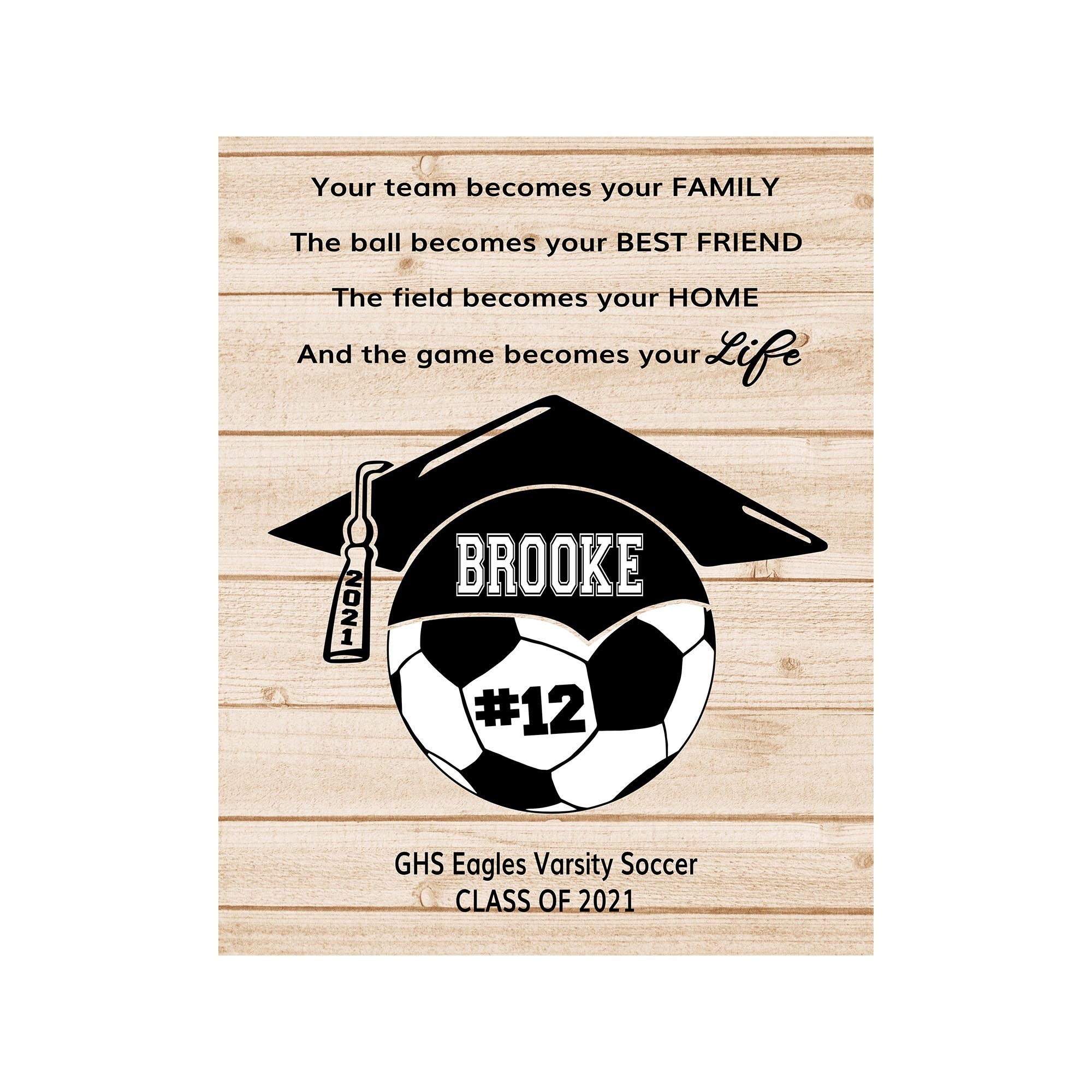 Soccer Senior Night Personalized Soccer Gifts Senior Gifts | Etsy